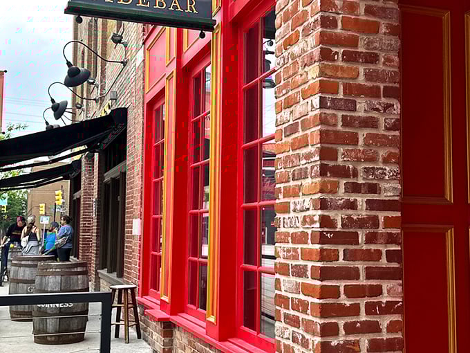 The historic brick facade of James E. McNellie's stands proudly in downtown Tulsa, a beacon for those seeking authentic pub comfort in Oklahoma.