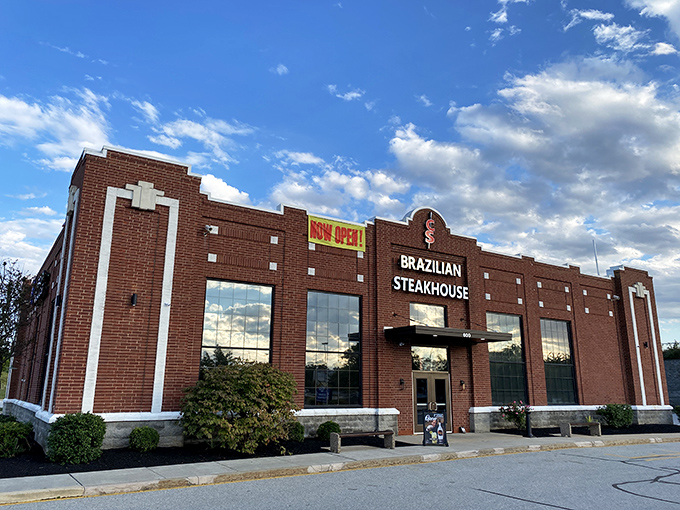 The brick facade of CS Brazilian Steakhouse stands unassumingly in Newark, like Clark Kent before he steps into a phone booth. Meat paradise awaits inside. 