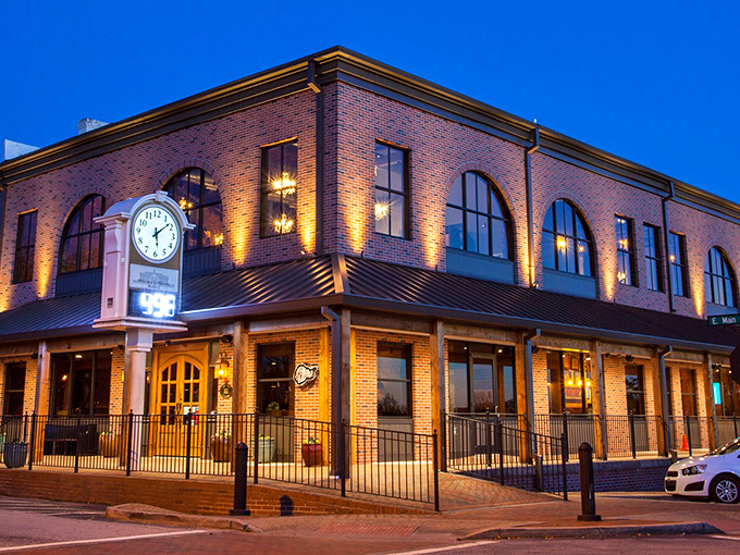 The unassuming brick exterior of Bare Bones Steakhouse in downtown Buford hides culinary treasures within, like a delicious secret waiting to be discovered.