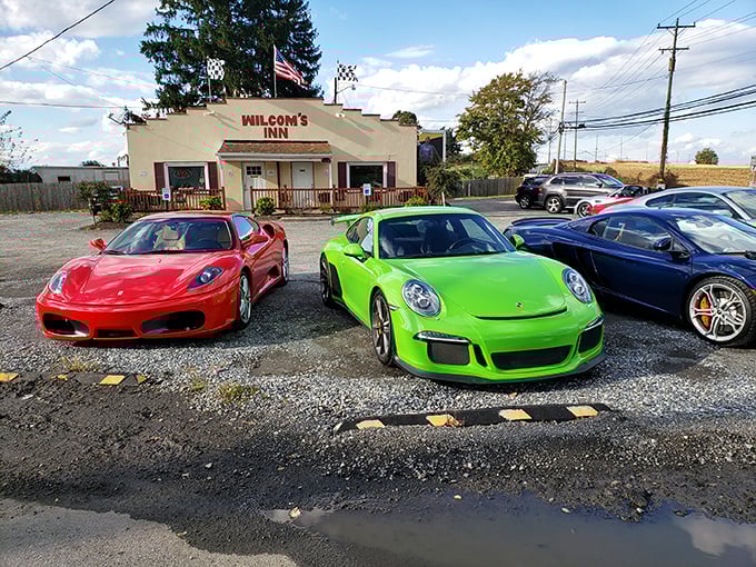 Ferrari meets filet mignon in Monrovia's most surprising parking lot. Where else do supercar owners and steak lovers find common ground?