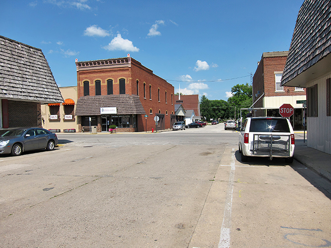 Downtown Arthur's brick storefronts and quiet streets offer that perfect small-town charm where time seems to slow down by at least a decade.