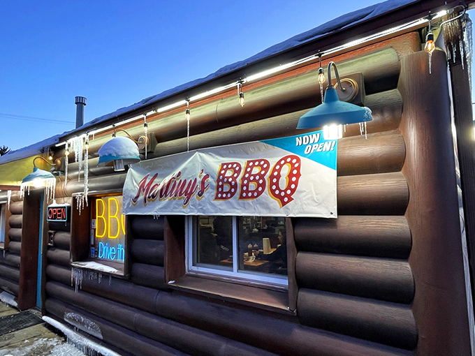 The log cabin exterior of Martiny's isn't just rustic charm&mdash;it's a smoke signal to barbecue pilgrims that they've reached the promised land.
