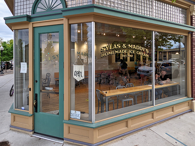 The corner shop that launched a thousand cravings. Sylas and Maddy's teal-trimmed storefront promises sweet salvation on even the hottest Kansas days.