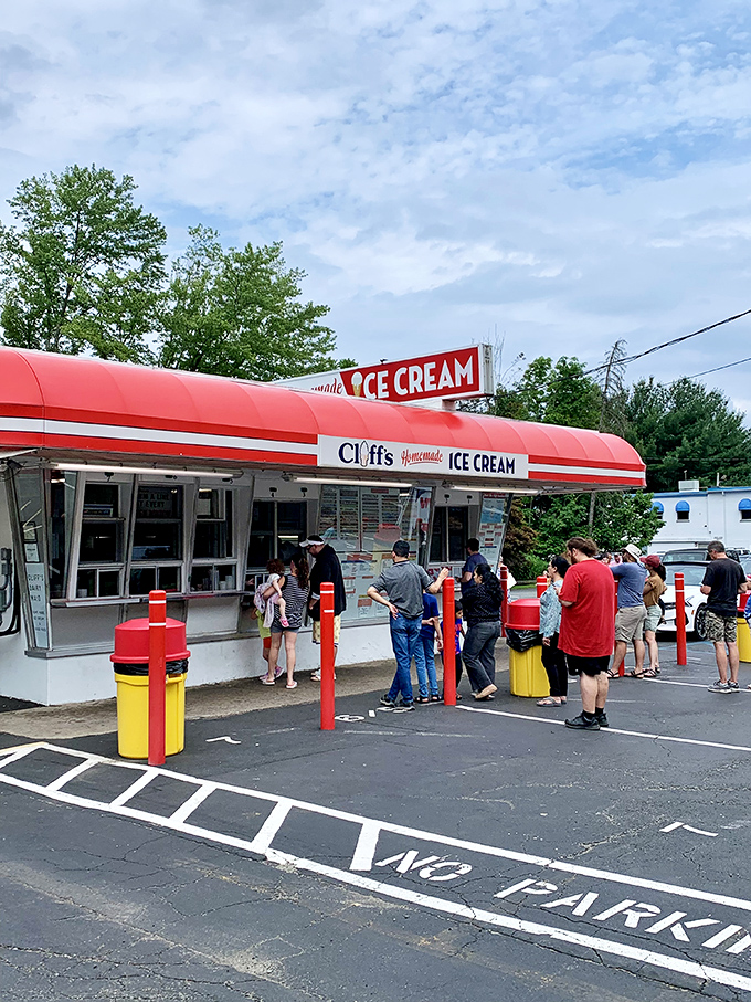 The iconic red awning of Cliff's beckons like a desert mirage, except instead of water, it promises something far better&mdash;homemade ice cream that'll change your life.