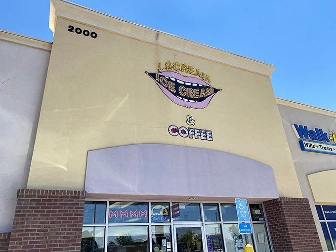 The unassuming storefront belies the wonderland within. I Scream Ice Cream's exterior is like a secret handshake&mdash;those who know, know.
