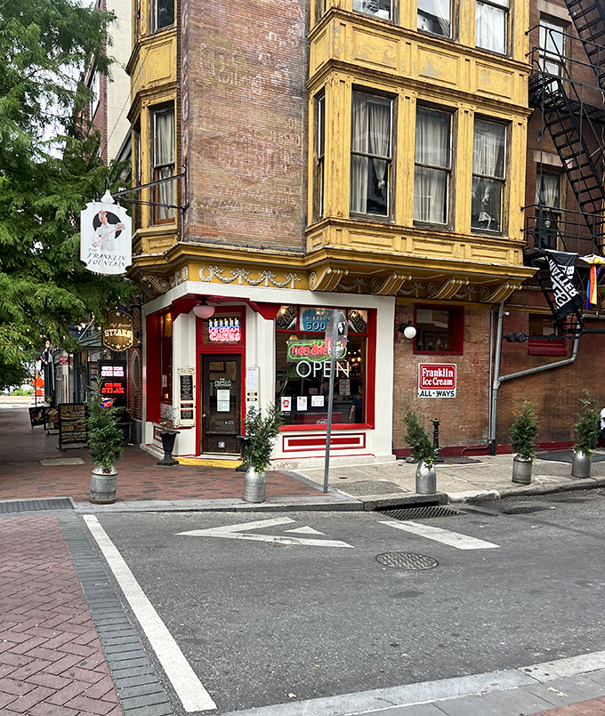The corner shop with its vintage yellow and brick exterior isn't just serving ice cream&mdash;it's preserving a delicious piece of American history in Philadelphia's Old City. 