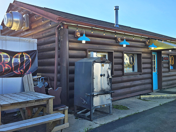 The log cabin exterior of Martiny's isn't just rustic charm&mdash;it's a smoke signal to barbecue pilgrims that they've reached the promised land.