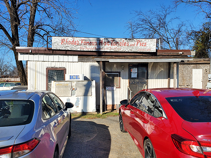 The unassuming exterior of Rhoda's might fool you, but culinary legends rarely announce themselves with neon signs and valet parking.