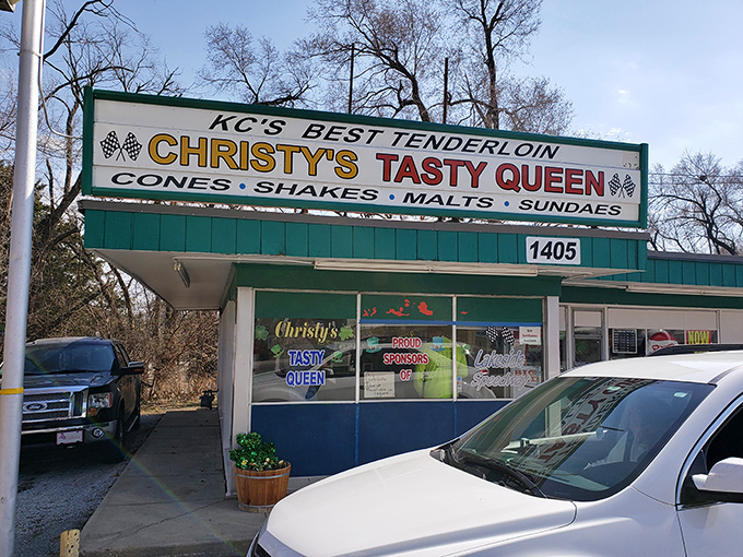 The teal-green time capsule with its vintage Pepsi sign promises what every great food pilgrimage needs: zero pretension and maximum flavor.
