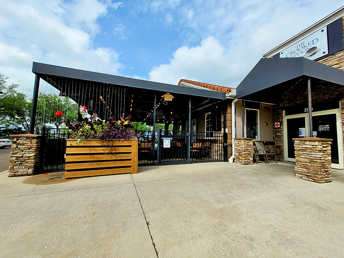 The unassuming exterior of The Crooked Spoon hides culinary treasures within, like finding a rare vinyl record in a plain sleeve. Gastronomic adventures await.