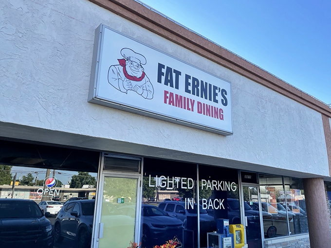 The unassuming exterior of Fat Ernie's promises what fancy restaurants can't&mdash;honest food that speaks directly to your soul.