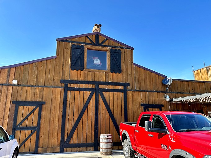 Step into barbecue paradise where that barn-style exterior isn't just rural charm&mdash;it's a smoke signal calling hungry travelers from miles around. 