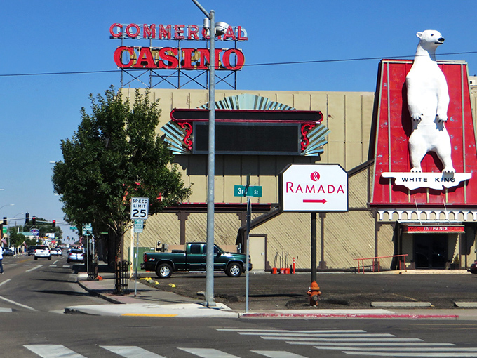 Downtown Elko's historic buildings tell stories of boom times and resilience, with the Art Gallery and Pioneer Hotel standing as colorful sentinels of the past.