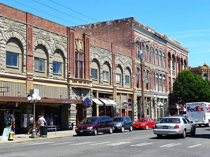 The Hastings Building stands as Port Townsend's Victorian crown jewel, where 19th-century grandeur meets small-town charm on every corner.