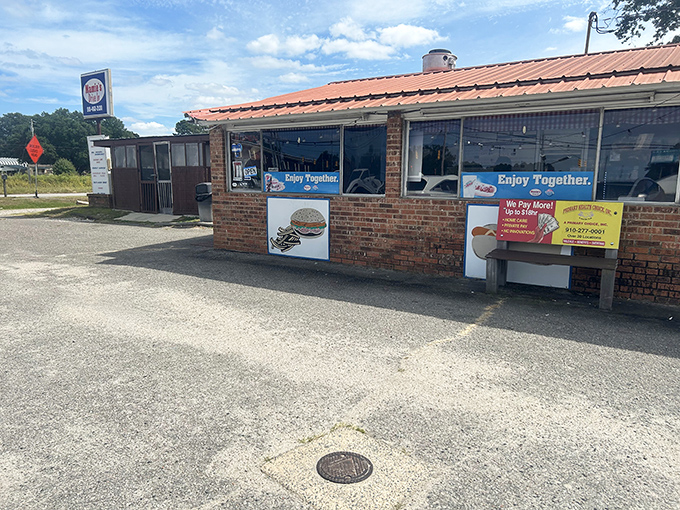 A slice of Americana that time forgot &ndash; Mamie's brick exterior with its simple metal roof promises authentic flavors without the fuss.