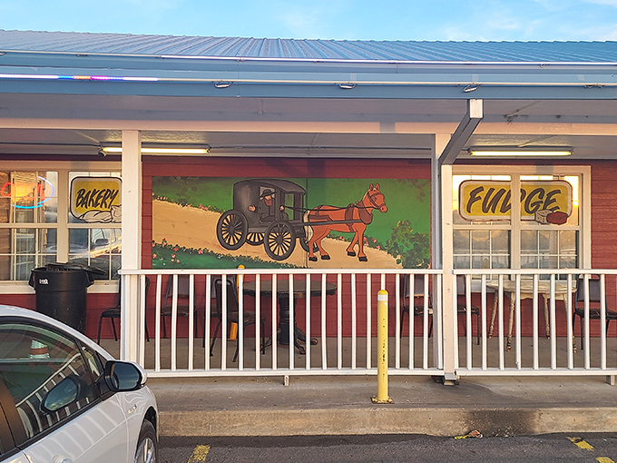 The unassuming red exterior hides culinary treasures like a poker player conceals a royal flush. This isn't just a meal&mdash;it's a pilgrimage.