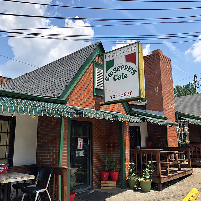 The unassuming brick exterior of Giuseppe's Cafe welcomes you with no pretense&mdash;just the promise of authentic Italian comfort that awaits inside.