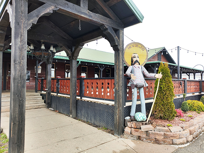 The rustic wooden exterior of Mi Viejo Carrollton welcomes you like an old friend, complete with a charming pergola entrance that practically whispers "come hungry."
