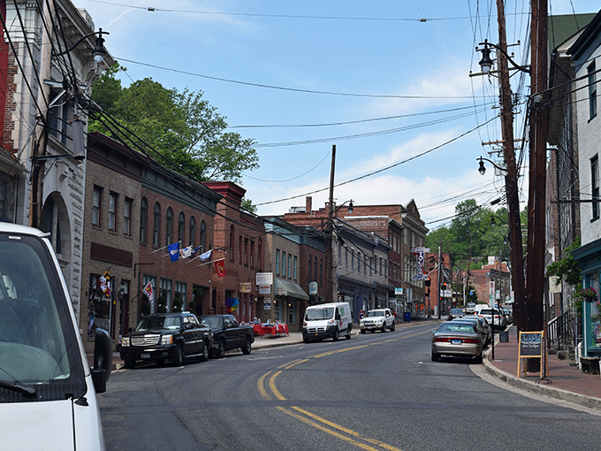 Main Street's historic charm unfolds like a living history book, where every brick and storefront tells a story of resilience and community spirit. 