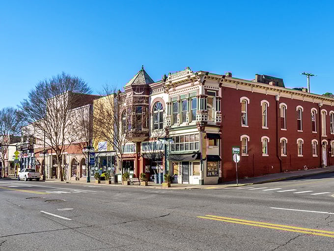 Historic charm meets small-town affordability on Central Avenue, where Victorian architecture houses local businesses that won't empty your retirement fund.
