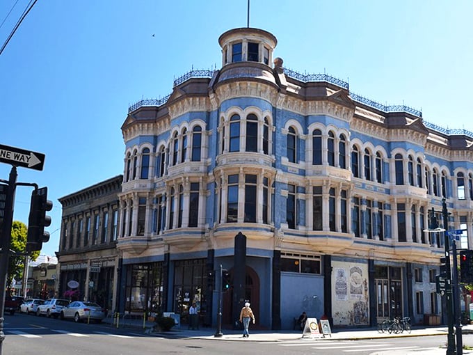 The Hastings Building stands as Port Townsend's Victorian crown jewel, where 19th-century grandeur meets small-town charm on every corner.