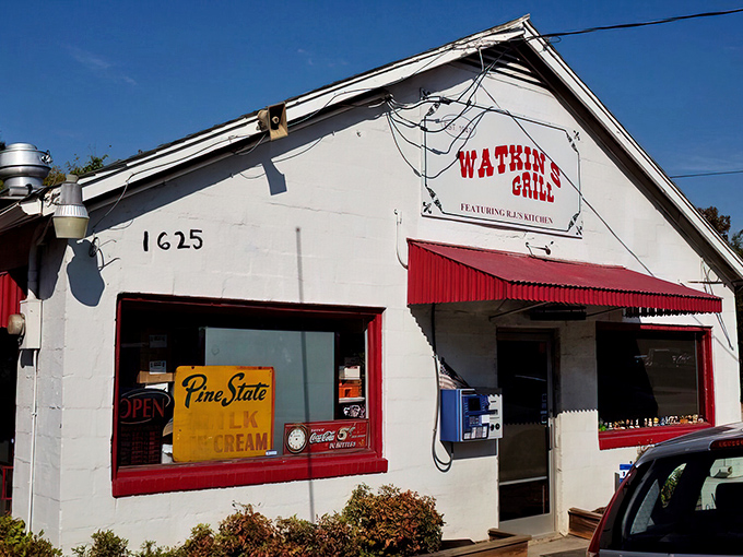 A slice of Americana, served with a side of Southern charm. Watkins Grill's unassuming exterior belies the culinary treasures waiting inside this Raleigh institution.
