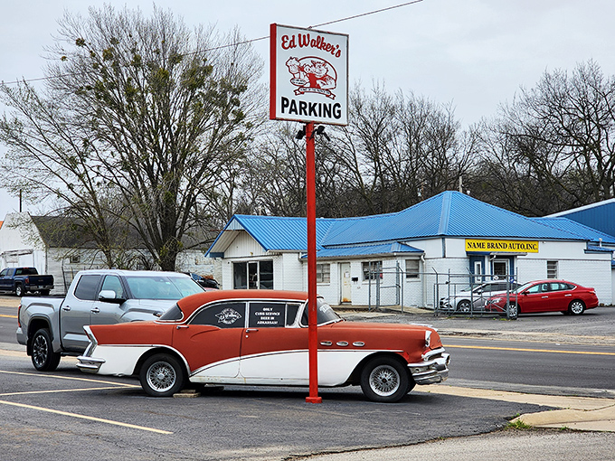 The classic red and white Buick parked outside isn't a prop&mdash;it's just another day at Ed Walker's, where time stands deliciously still.