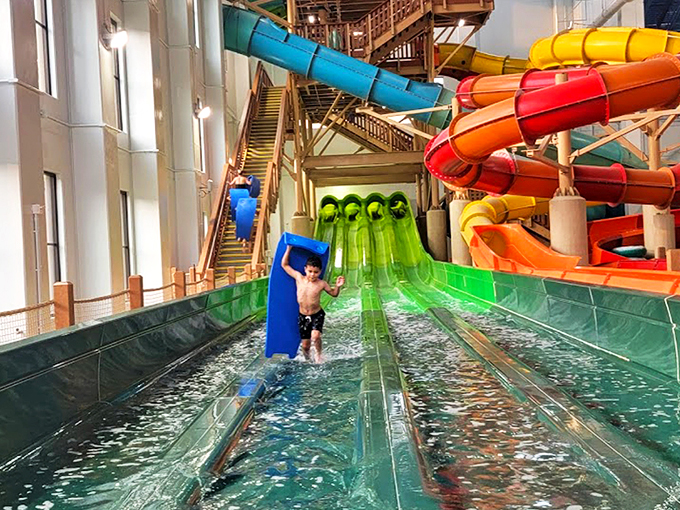 The indoor water paradise where swimsuit season never ends, even when Maryland's weather decides to throw a tantrum.