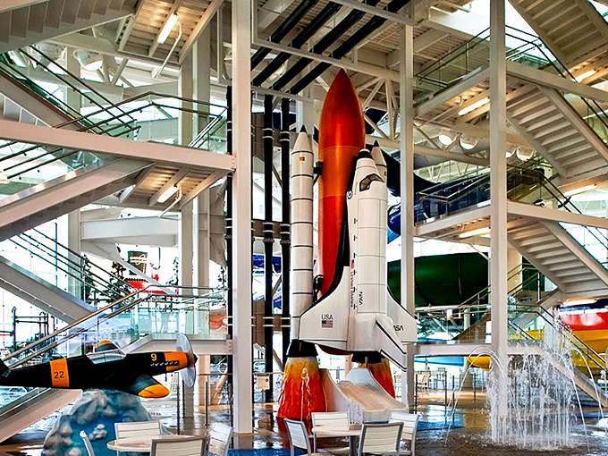 The ultimate Oregon paradox: a Boeing 747 that's never leaving the ground but will send you soaring through water slides. Aviation meets aquatics in McMinnville.