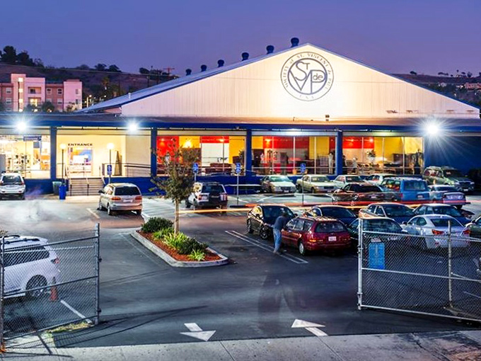 The blue-trimmed white warehouse doesn't scream "treasure trove" from the outside, but inside this unassuming building, secondhand dreams come true daily.