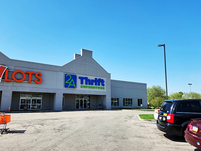 The thrifting mothership has landed! 2nd Ave Thrift Superstore's exterior promises treasure hunting on an industrial scale, where secondhand dreams come true. 