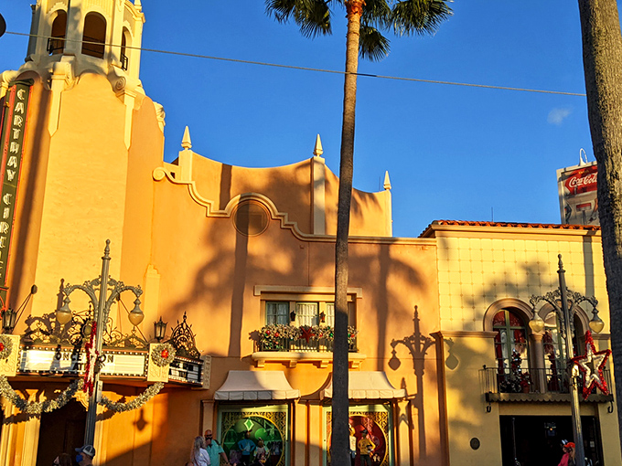 The retro marquee beckons like a neon time machine, promising all the atomic-age charm your nostalgia-loving heart desires.