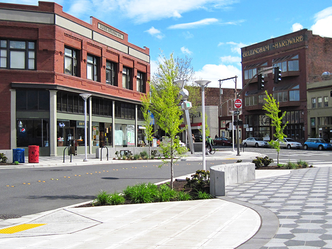 Bellingham's historic downtown brings charm without pretension, where century-old brick buildings house modern businesses with vintage souls.
