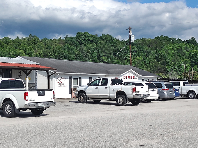 The unassuming exterior of The Country Diner in Marion might not stop traffic, but the full parking lot tells the real story.