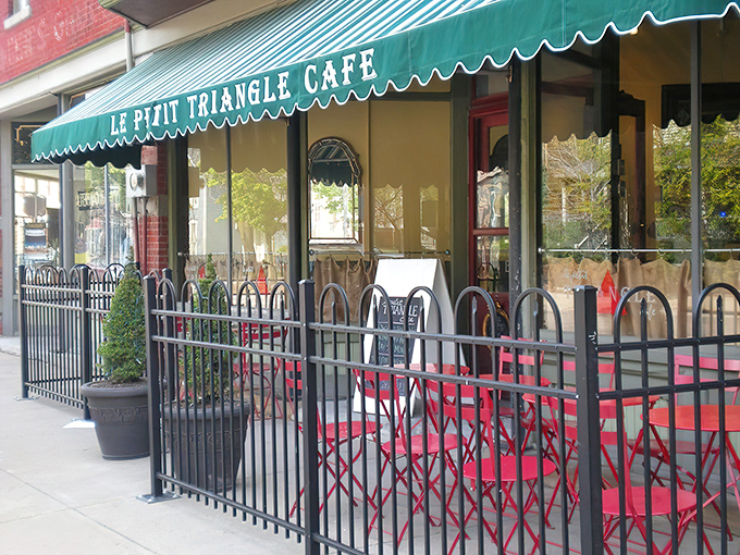 The emerald awning and red bistro chairs aren't just saying "Bonjour!"&mdash;they're practically singing La Marseillaise on this charming Cleveland corner.