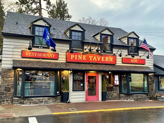 The unassuming exterior of Pine Tavern belies the culinary treasures within. Bend's historic gem stands ready to welcome hungry adventurers. 