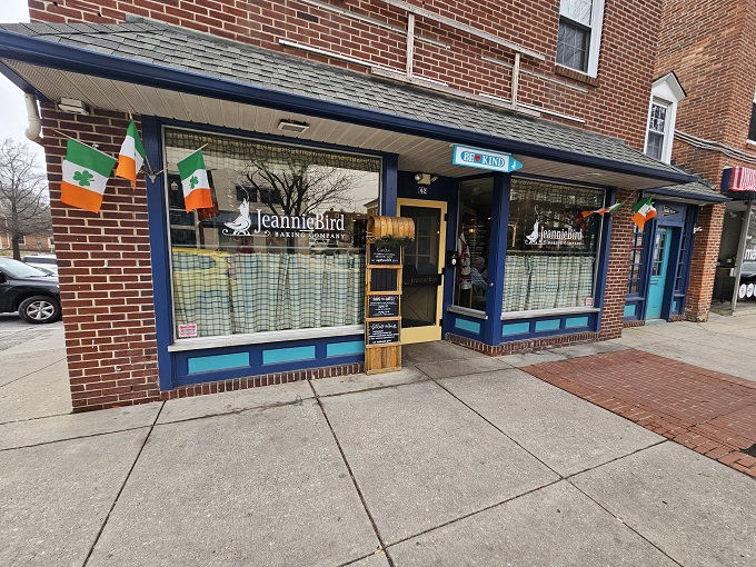 The cheerful blue storefront of JeannieBird beckons like a culinary lighthouse on Westminster's Main Street, complete with charming sidewalk seating for prime people-watching.