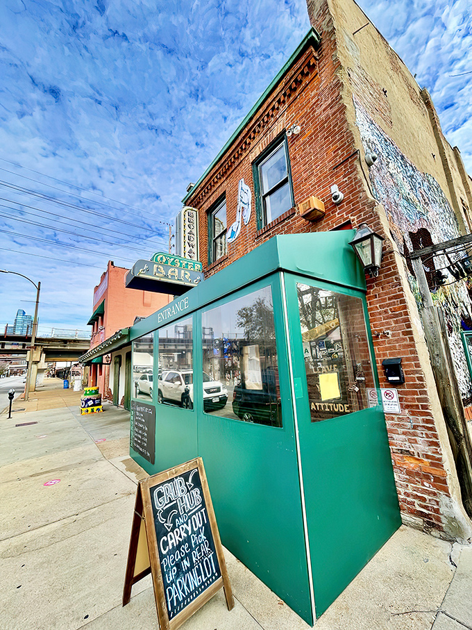 The iconic brick facade and neon sign welcome you like an old friend with a cheeky reminder to check your attitude at the door.