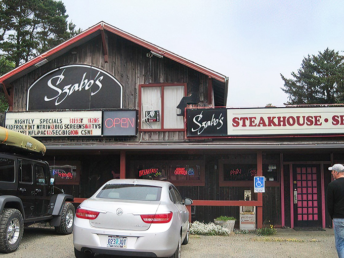 Prime rib perfection on a blue plate, complete with dipping jus and horseradish cream. Meat this good doesn't need fancy plating&mdash;just a sharp knife and your undivided attention. 