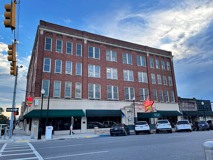 The iconic star-shaped neon sign glows like a beacon for hungry travelers. This isn't just a restaurant&mdash;it's a Bessemer landmark that's been calling folks home since 1907.