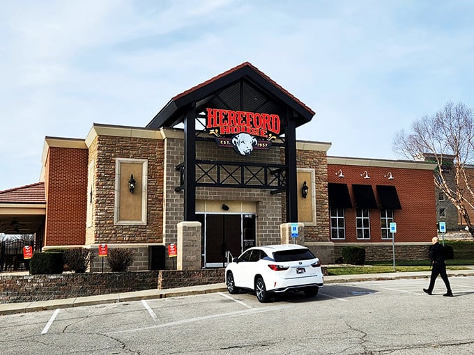 The stone and brick exterior of Hereford House stands like a beacon for beef lovers&mdash;a modern-day castle where the royalty is perfectly aged steak.