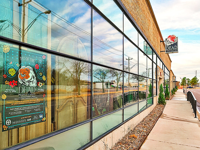 The unassuming brick exterior of Dead People's Stuff belies the wonderland of architectural treasures waiting inside this Oklahoma City gem.