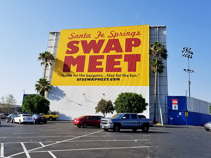 The iconic yellow sign beckons bargain hunters like a desert mirage, except this oasis actually delivers on its promises.