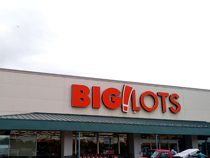 The iconic orange exclamation point beckons like a retail lighthouse, promising treasures within that won't break your bank account or your spirit.