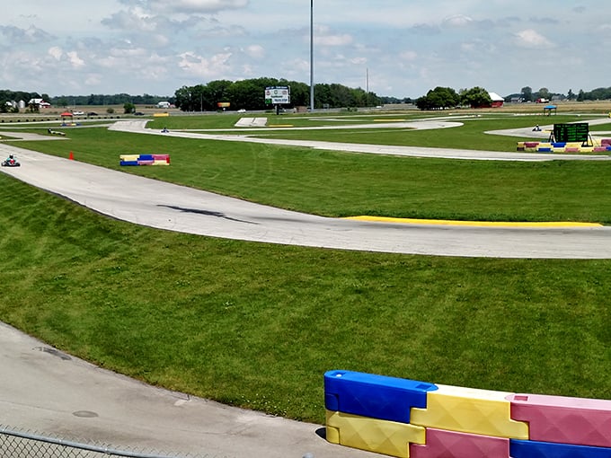 Racing dreams come to life on this professional-grade karting circuit where everyday Hoosiers channel their inner Mario Andretti along perfectly maintained asphalt.