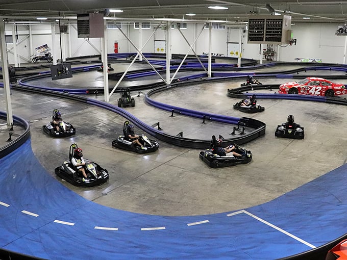 Young speed demons take the wheel in these high-performance karts. Nothing says "childhood dream fulfilled" quite like the perfect racing line. 
