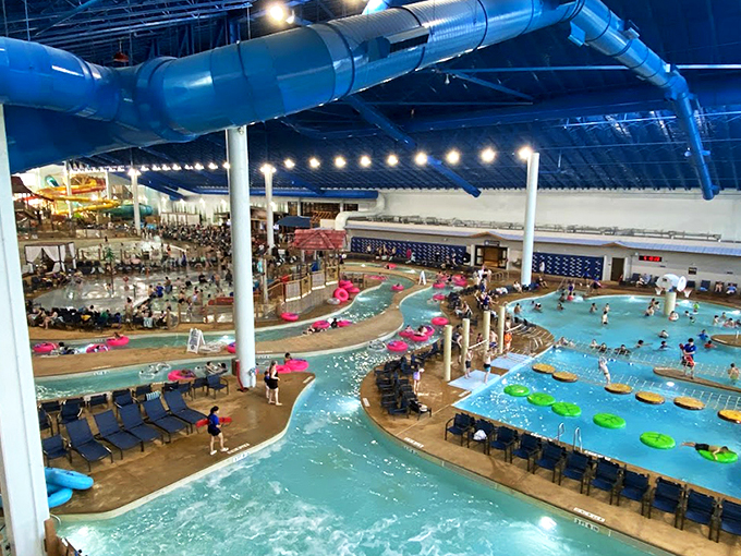The indoor water paradise where swimsuit season never ends, even when Maryland's weather decides to throw a tantrum.