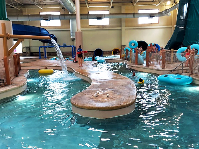 Fort Mackenzie stands like a water-soaked Ewok village, where the only galactic battle is who gets drenched by the giant tipping bucket first.