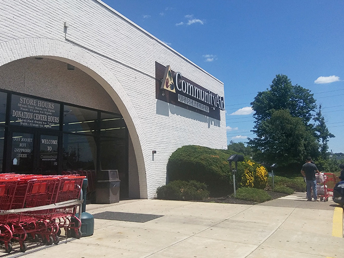 The white brick facade with its distinctive arch isn't just inviting&mdash;it's practically a portal to treasure hunting nirvana. "Neighbors Helping Neighbors" isn't just a tagline, it's a promise.