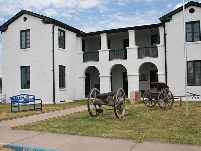 Fort Reno under moonlight looks like the perfect setting for a Stephen King novel – beautiful, historic, and just unsettling enough to make you check over your shoulder.